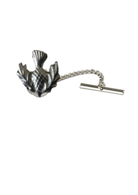 Scottish Thistle Scotland gt250 Tie Pin With Chain Made From English ...
