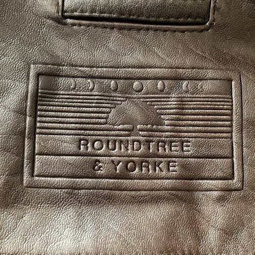 Roundtree & Yorke Men's Lamb Skin Jacket XL Chocolate Brown Bomber ...