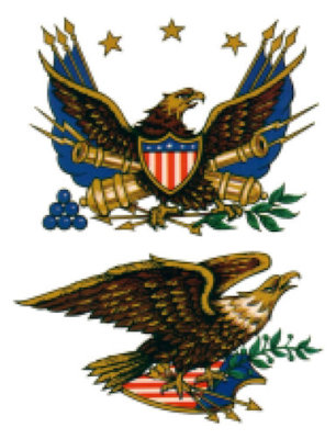 Vintage Image Retro Patriotic Early American Eagle Waterslide Decals ...