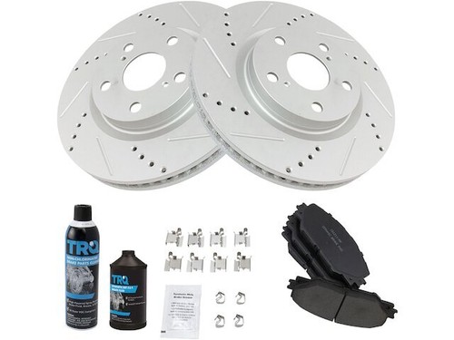 91VV12M Front Brake Pad and Rotor Kit Fits 2009-2013 Toyota Matrix 2.4L ...
