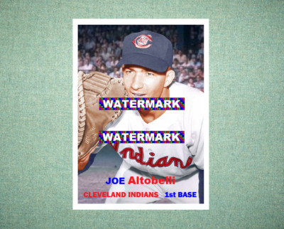 Joe Altobelli Cleveland Indians 1957 Style Custom Baseball Art Card | eBay