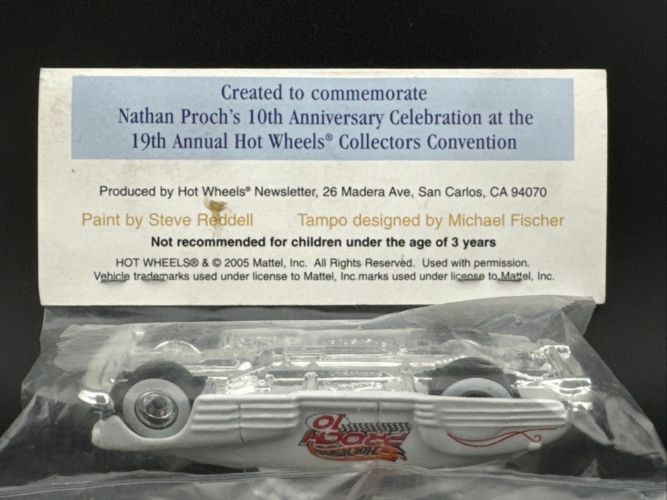 2005 Hot Wheels WHITE 47 CHEVY FLEETLINE 19th Convention 10 YEARS ...