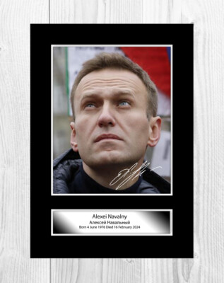Andrei Navalny 2 Russia A4 reproduction autograph poster with choice of ...