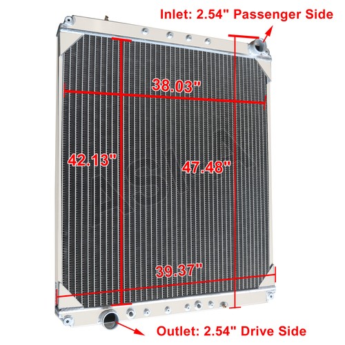 For 2008-2013,2009 2011 Freightliner Cascadia Columbia 3 Rows Aluminum ...