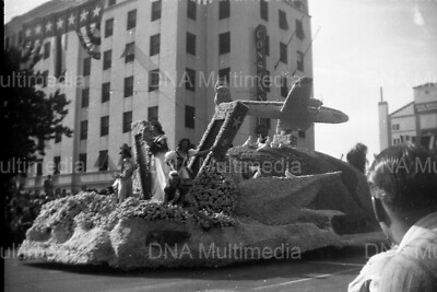 Vintage Medium Format Photo Negative 1940's US Army Parade Float | eBay