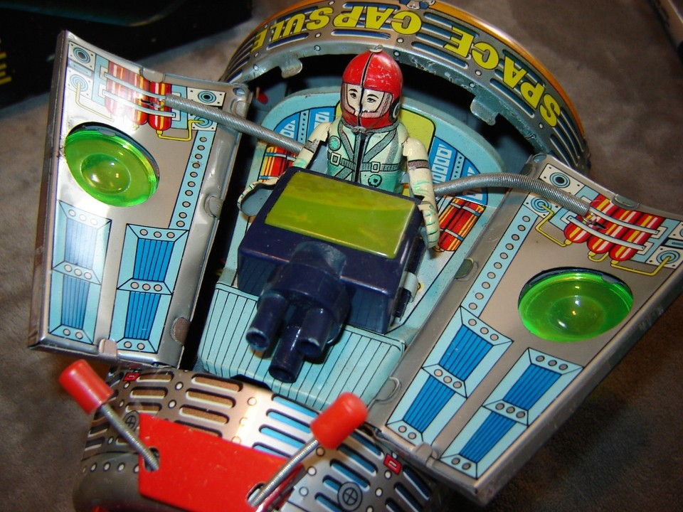 Vintage 1960s S.H Horikawa Japan New Space Capsule Battery Op w/box ...