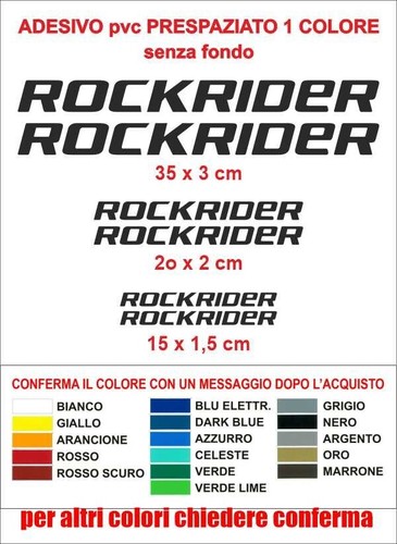 Rockrider Bike High Quality Sticker Decals Bike Logo Mountainbike ...