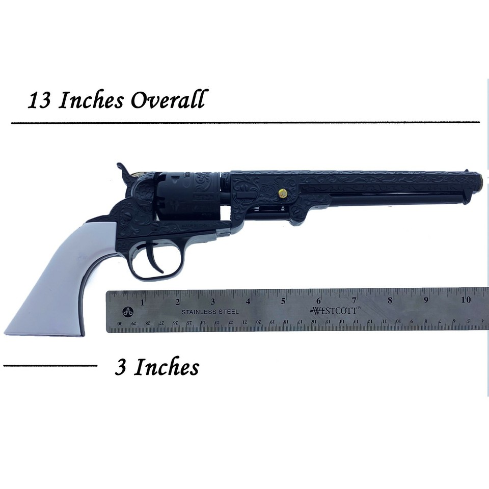US Decorative Western Style Navy Revolver for Displays & Costumes NOT a ...