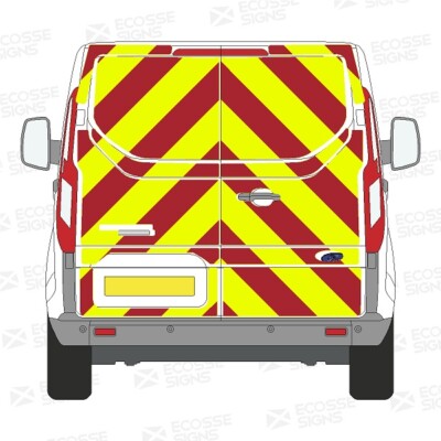 Transit Custom Low Roof 2012+ Full Rear Kit Engineering Grade Chevrons ...