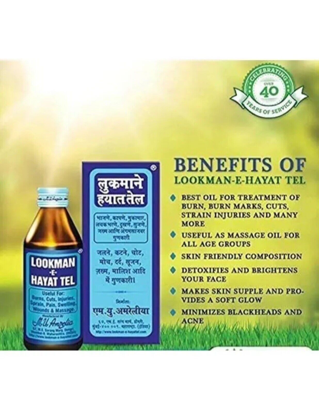 Lookman-E-Hayat Ayurvedic 200ml Oil for Burn,Cuts, injuries,Sprain,Pain ...