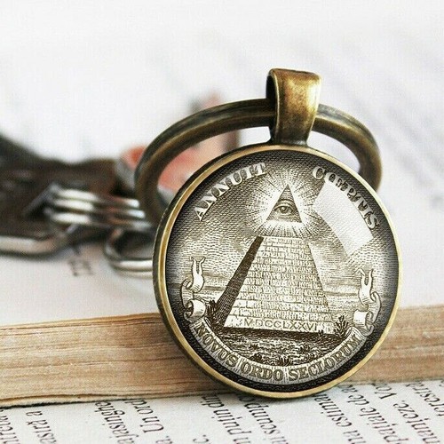 Illuminati All Seeing Eye of Providence Illuminati Pyramid Keychain ...