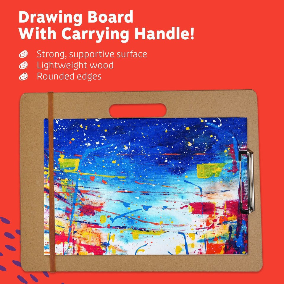 Artlicious Drawing Board - 13 x 17 Sketch Boards with Handle for ...