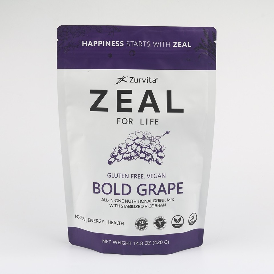 Sale Zeal for Life Bold Grape 30 Servings Energy/Health Drink- 2 Pack ...