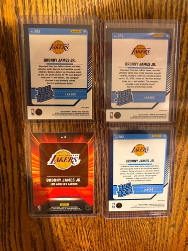 2024 Donruss Optic Bronny James Jr. Lakers Rookie LOT of 4 | eBay