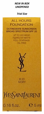 Yves Saint Laurent All Hours Foundation YSL B 20 Ivory (.16 oz) SPF 20 ...