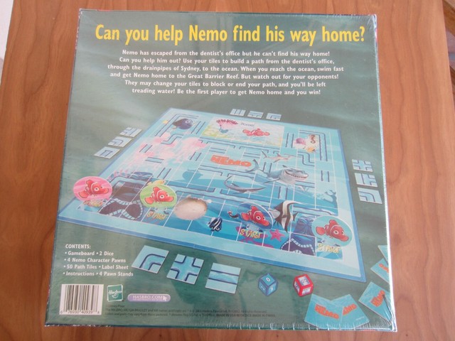 Incomplete Disney Pixar Finding Nemo Memory Game Milton Bradley 2003 ...