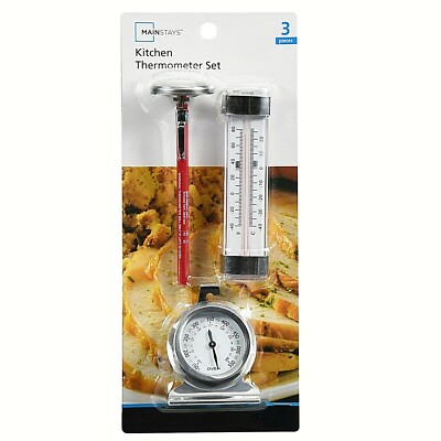 MAINSTAYS Kitchen Thermometer Set - 3 pieces | eBay