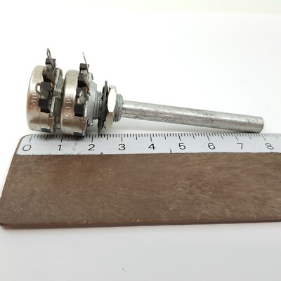 CARBON PIHER POTENTIOMETER. 10K + 10K LOG S/I W/O. 1PC. P18U5 | eBay