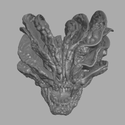 Clicker v7 Cordyceps Infected Last of Us custom head for 4" 6" 7" 12 ...