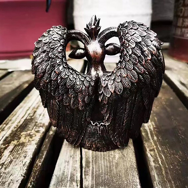 Satan Goat Baphomet Statue Hanging Door Knocker Plate Decor Plaque ...