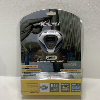Memorex Digital Audio Player MMP8563 W/ FM Radio USB Expandable Memory ...