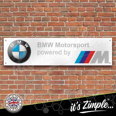 BMW Banner Motorsport M Power Banner Garage Workshop Sign PVC Trackside ...