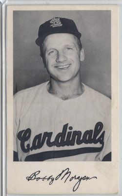 1956 St. Louis Cardinals Team Issue Postcard Bobby Morgan | eBay