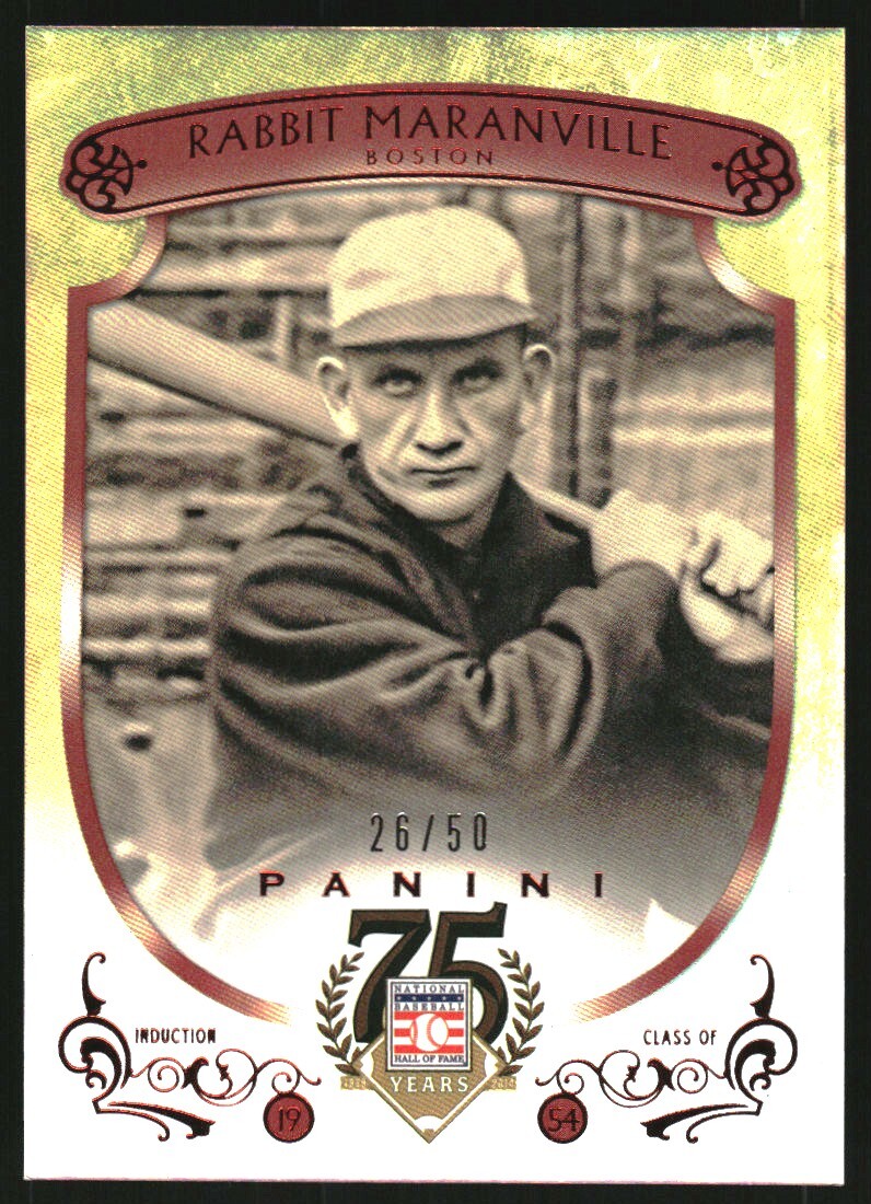 2014 Panini Hall of Fame Red Frame Red #26 Rabbit Maranville /50 | eBay