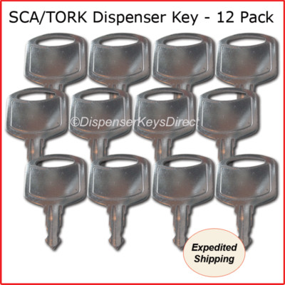 Tork #1100 Dispenser Key for Paper Towel and Toilet Tissue Dispensers ...