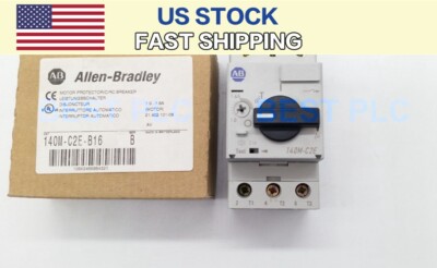 2PCS Allen-Bradley 1.0-1.6A 3-Pole Motor Protection Breaker 140M-C2E ...