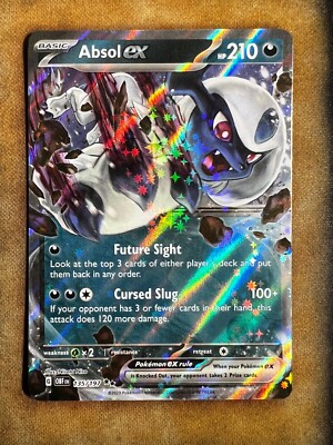 Pokemon Absol EX 135/197 Double Rare Obsidian Flames Holo NM | eBay