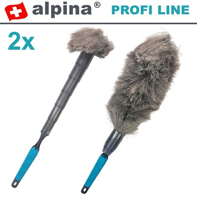 2x Feather Duster Cleaning Dust Broom Antistatic Dust Wiper Hand Dust ...