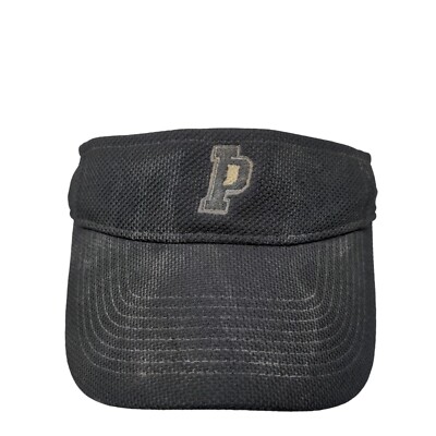 Augusta Sportswear Strapback Sun Visor Cap Hat Black Adjustable IP Logo ...