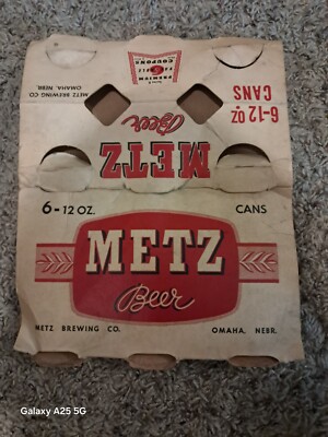 1956 Metz Beer complete 6 - 12oz empty cans with original packaging | eBay