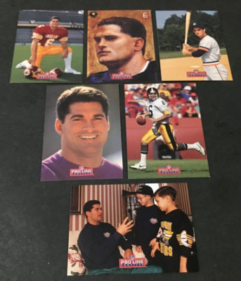 BUBBY BRISTER PROLINE PROFILES Lot 6 High School & Pro Cards Pittsburgh ...
