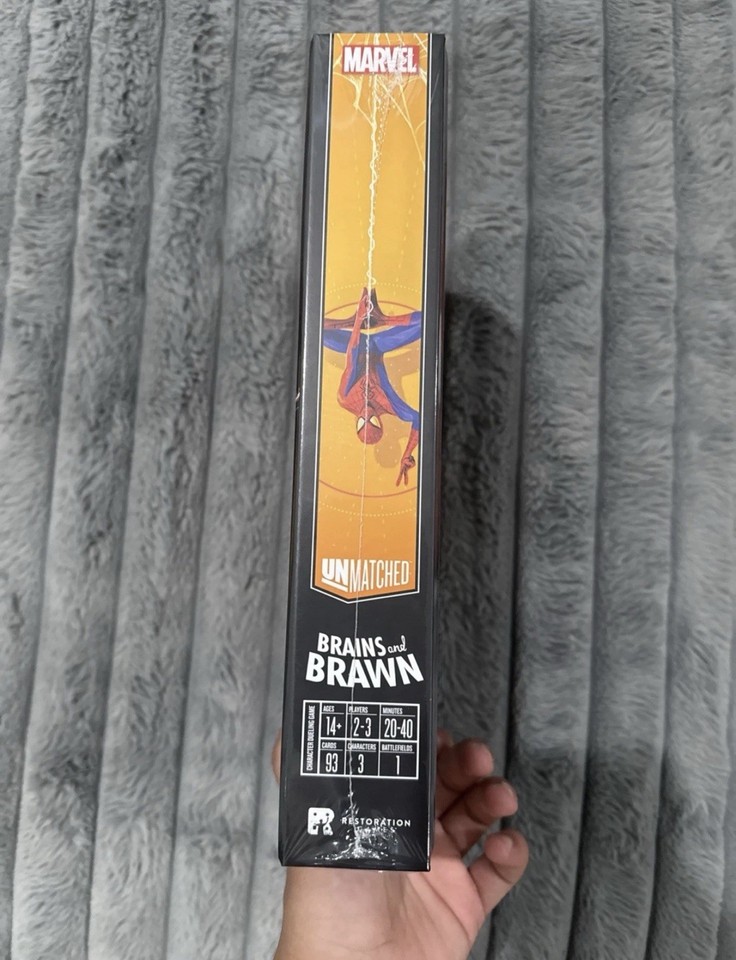 Marvel Unmatched Brains & Brawn She Hulk vs Dr Strange vs Spider Man ...