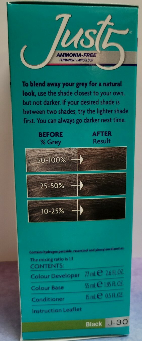 5 Minute Colorant by Just 5 Hair Color Black 1 EA for sale online | eBay