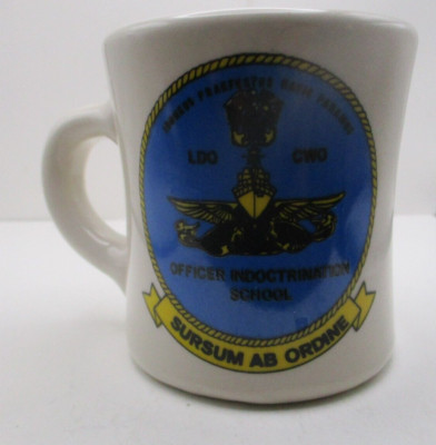 Vintage US Navy CWO LDO Mustang Officer Indoctrination School Coffee ...