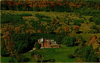 Air Aerial View Wilson Castle & Mountain View Rutland VT Postcard A43 ...
