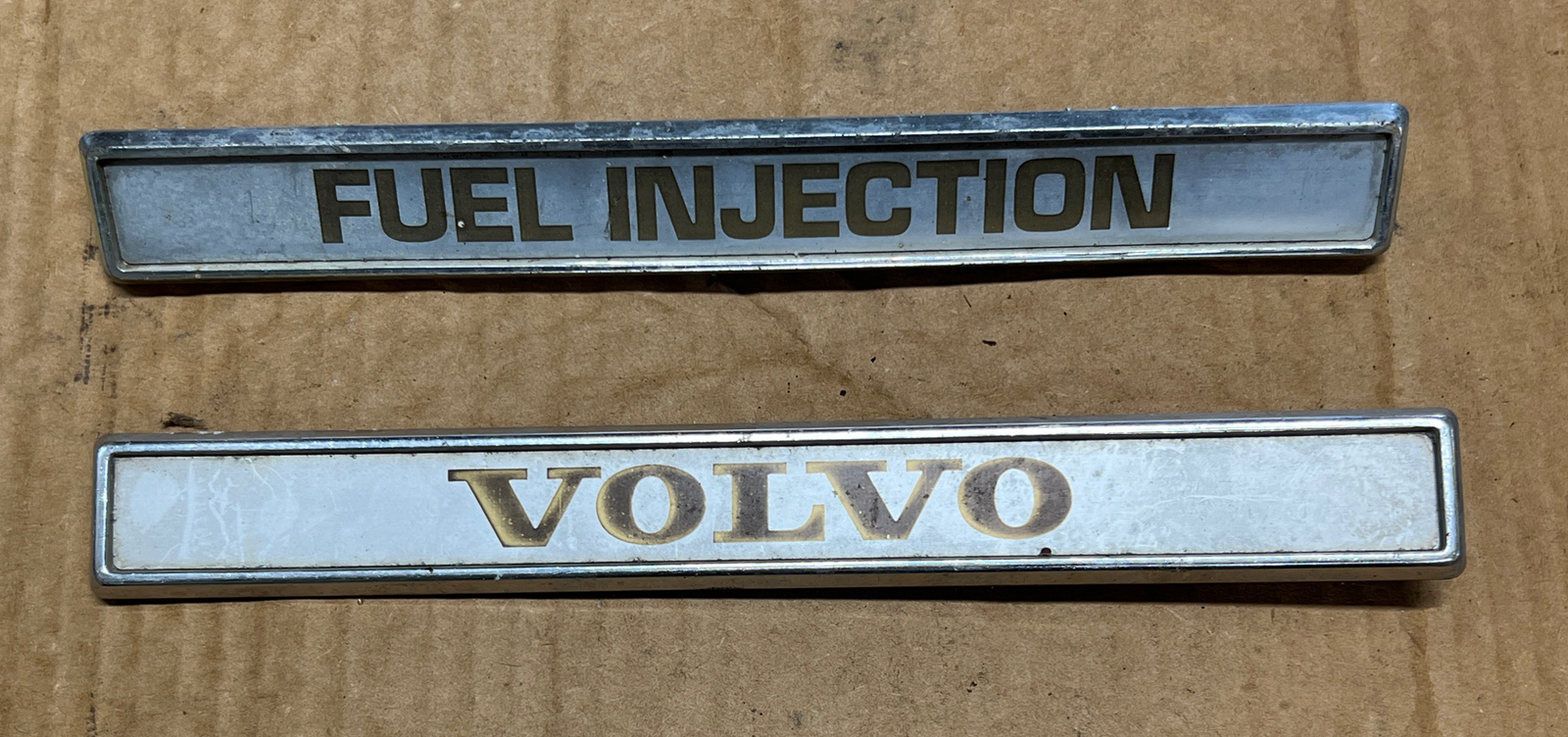Volvo 140 Emblem Set VOLVO & FUEL INJECTION Emblems / Used | eBay