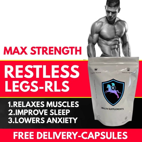 RLS Restless Leg Syndrome Capsules High Strength 650MG Capsules Muscle ...