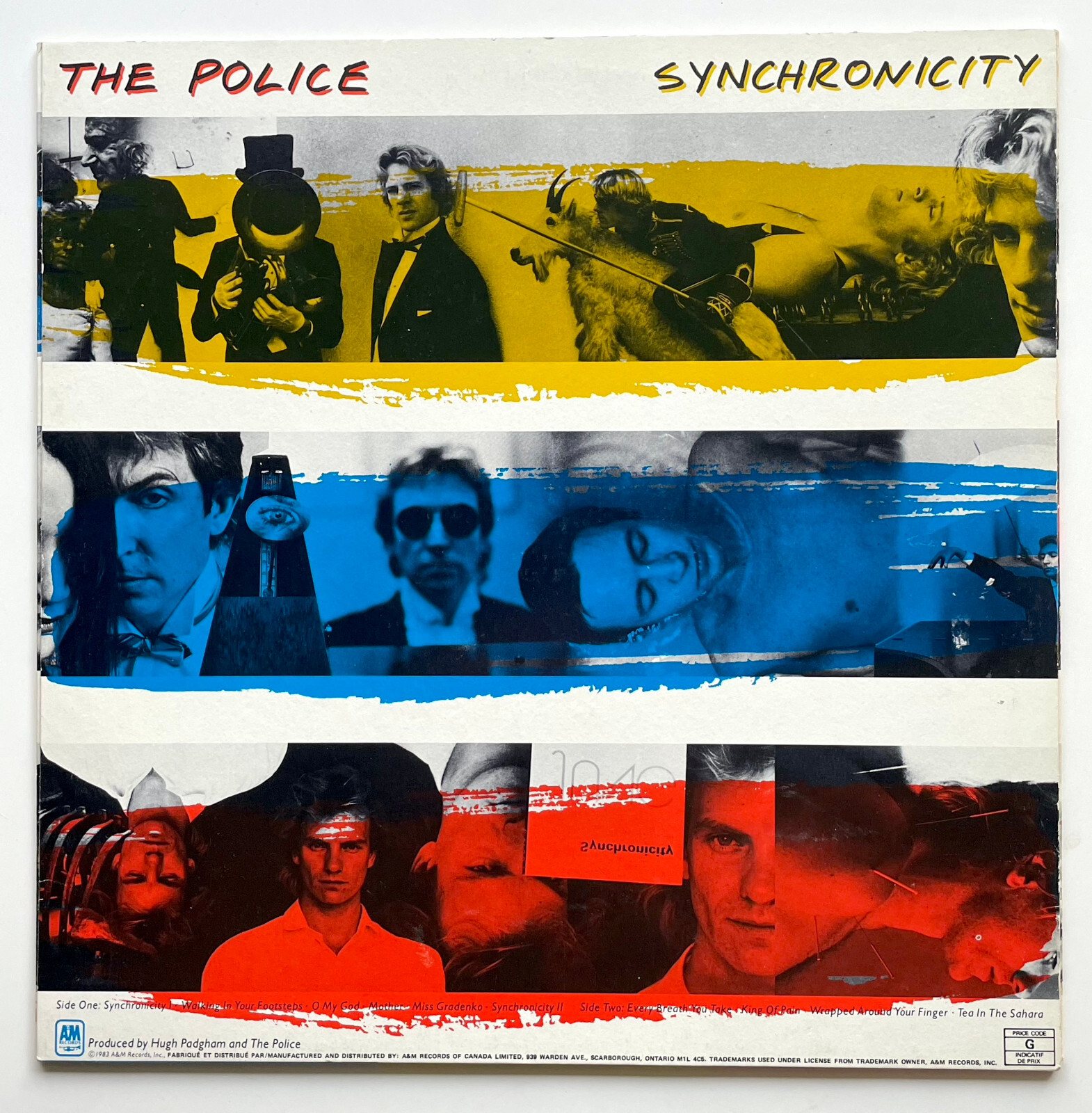 Vtg 1983 THE POLICE Album SYNCHRONICITY Vinyl 1ST PRESSING Lp STING OG ...