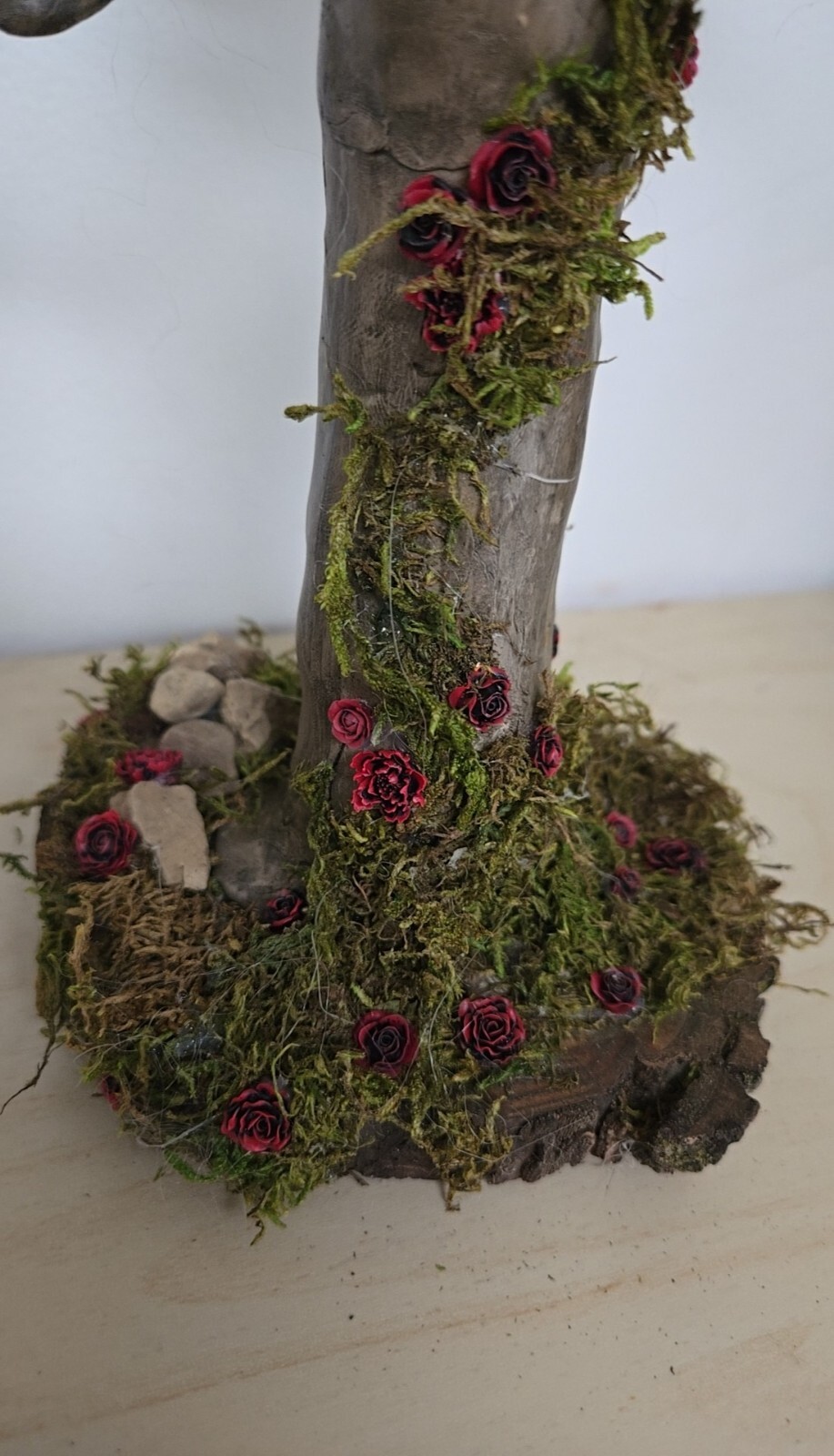 OOAK Creepy Oddity Art Doll Clay Spooky Moss & Roses Skeleton Ghoul ...