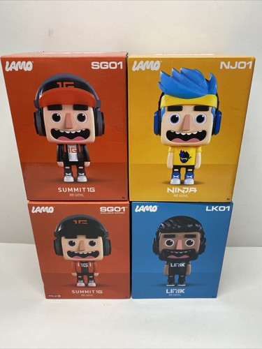 Lamo AR Vinyl Streamer Figures LOT of 4 Ninja Lirik Summit 1G Exclusive ...