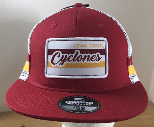 Iowa State Cyclones Adjustable Snapback Cap Hat Colosseum 92 Mesh NCAA ...