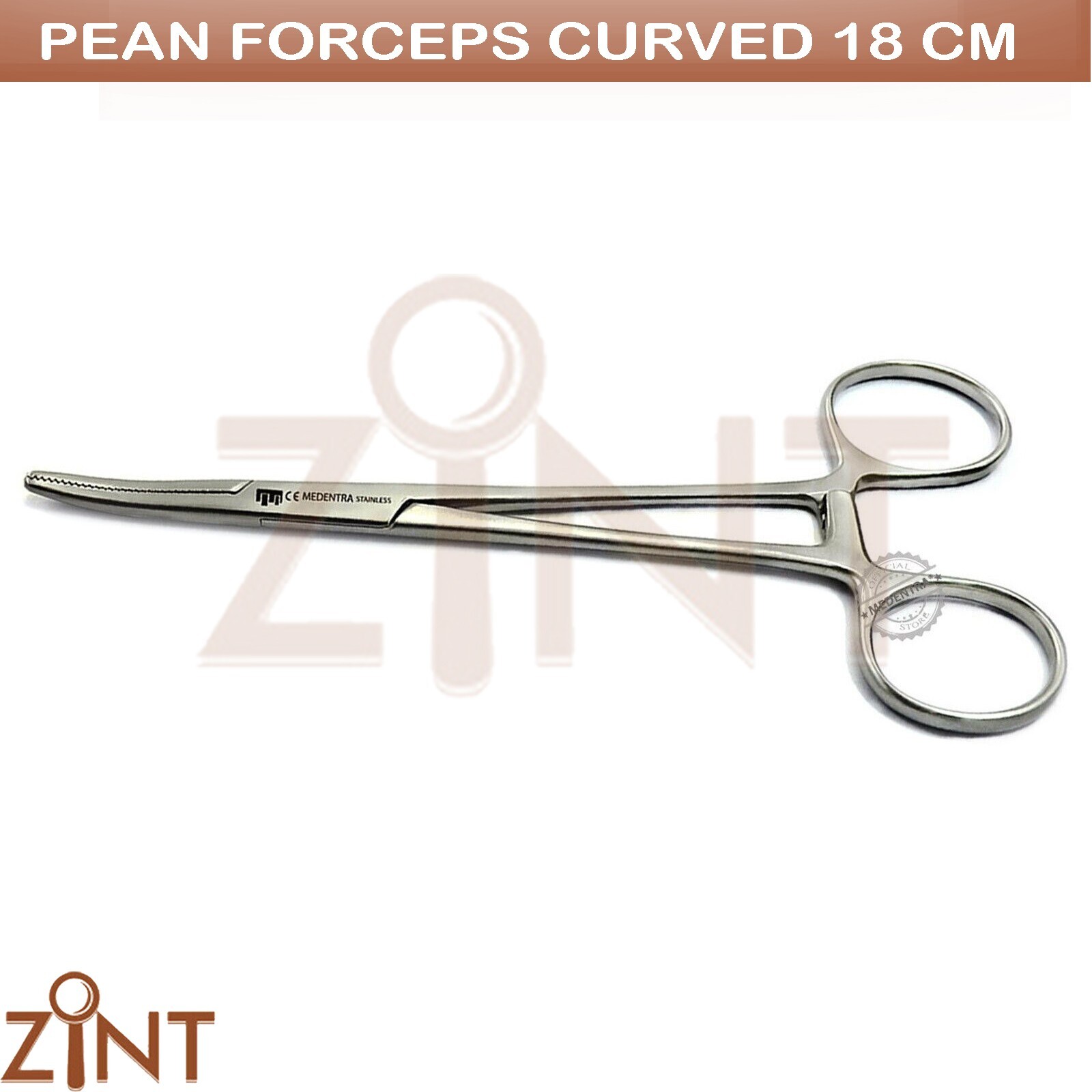 Dental Locking Forcep Hemostat Pean Rochester Curved 18cm Surgical ...