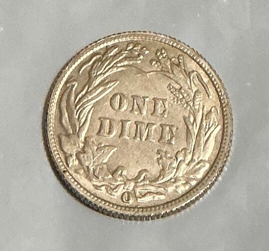 estate lot old silver barber dime 1896 o new orleans coin vintage ...