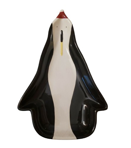 Demdaco The Nature of Christmas Penguin Plate Dish Platter By Tim ...