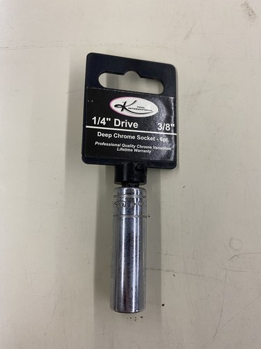 NOS K Tool KTI-21212 1/4" Drive 6 Point Deep Socket 3/8" | eBay