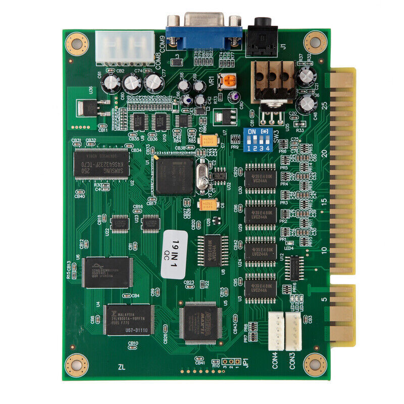19 in 1 Horizontal Multicade Arcade Multigame Board FOR JAMMA Video ...